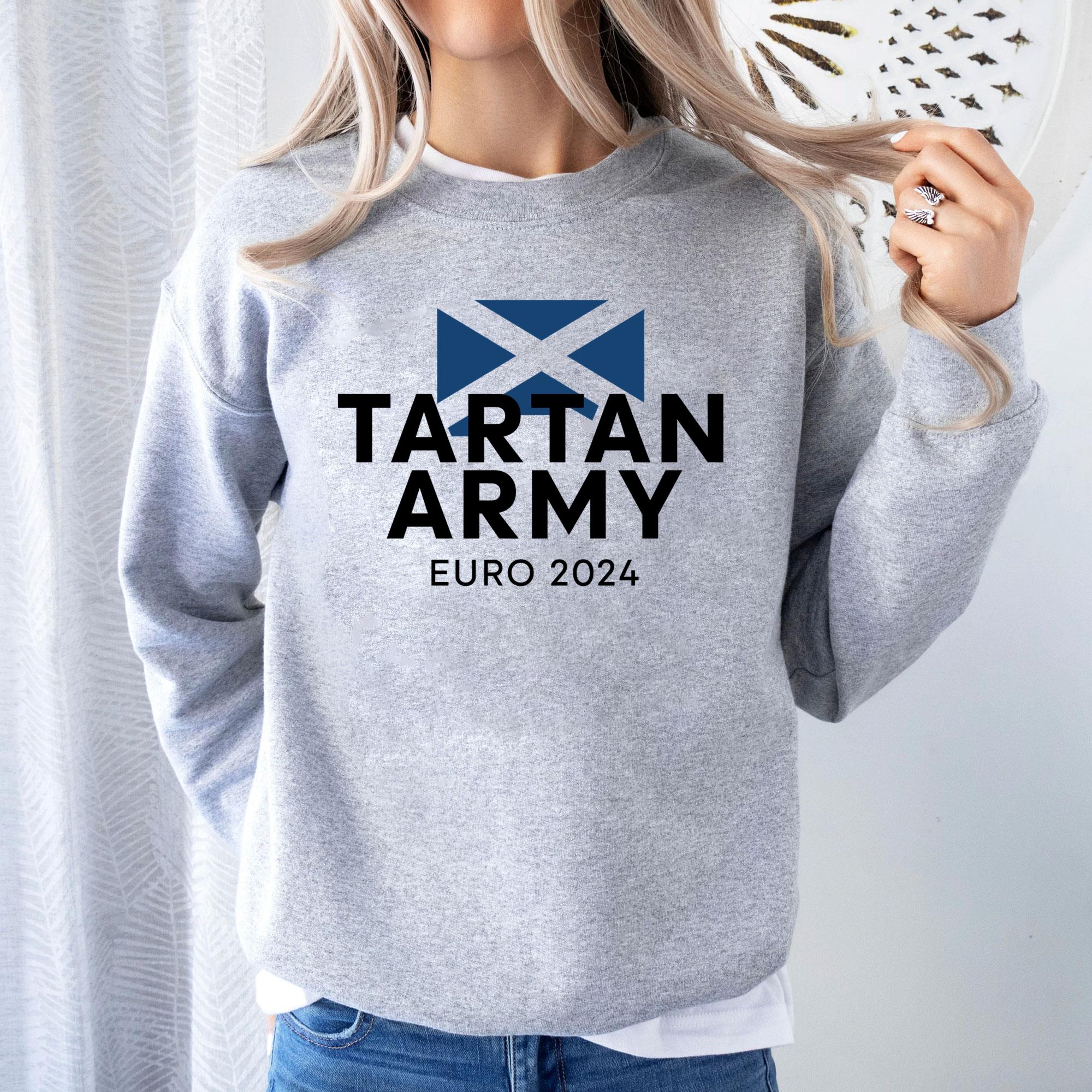 Euro 2024 Sweatshirt Scotland Tartan army football shirt design Euro ...