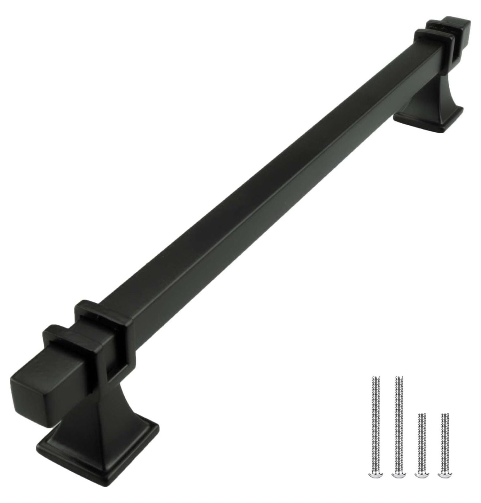 Euro Bar Square Cabinet Handle 304 Stainless Steel — 10" Overall Length ...