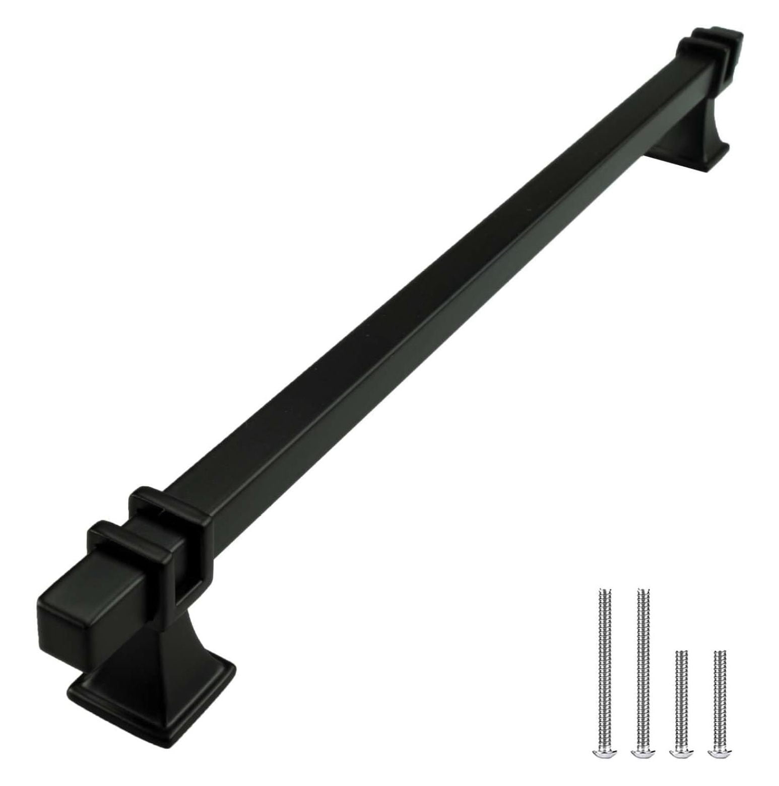 Euro Bar Square Cabinet Handle 304 Stainless Steel — 12" Overall Length ...