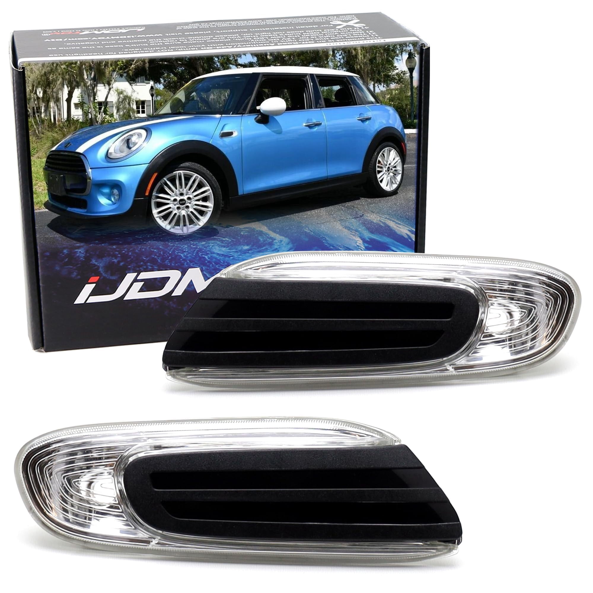 Euro Clear Lens Front Fender Side Marker Turn Signal Light Housings For ...