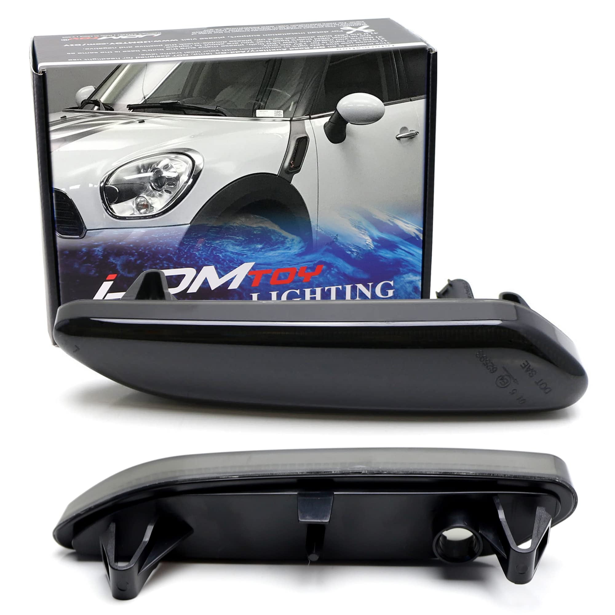 Euro Dark Smoked Lens Front Fender Side Marker Blinker Light Housing ...