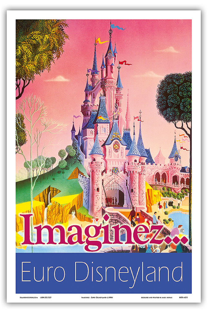 Euro Disneyland - Paris France - Imaginez (Imagine) - Vintage Travel ...