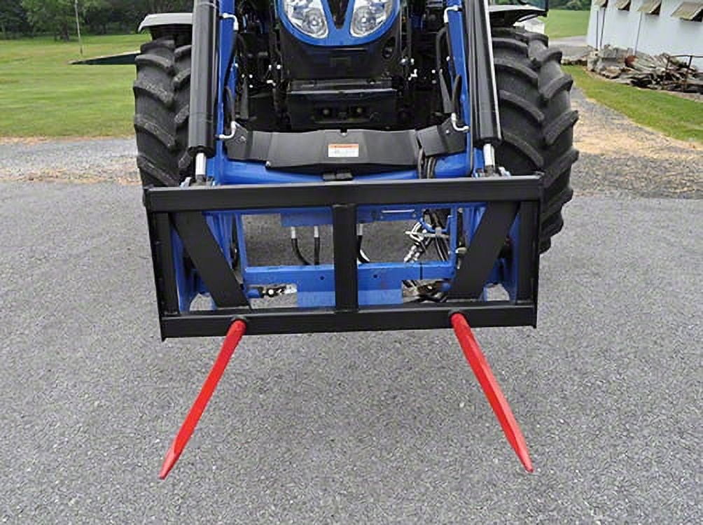 "Euro Global 2-Tine Hay Bale Spear Attachment for Tractor Loader, 49 ...