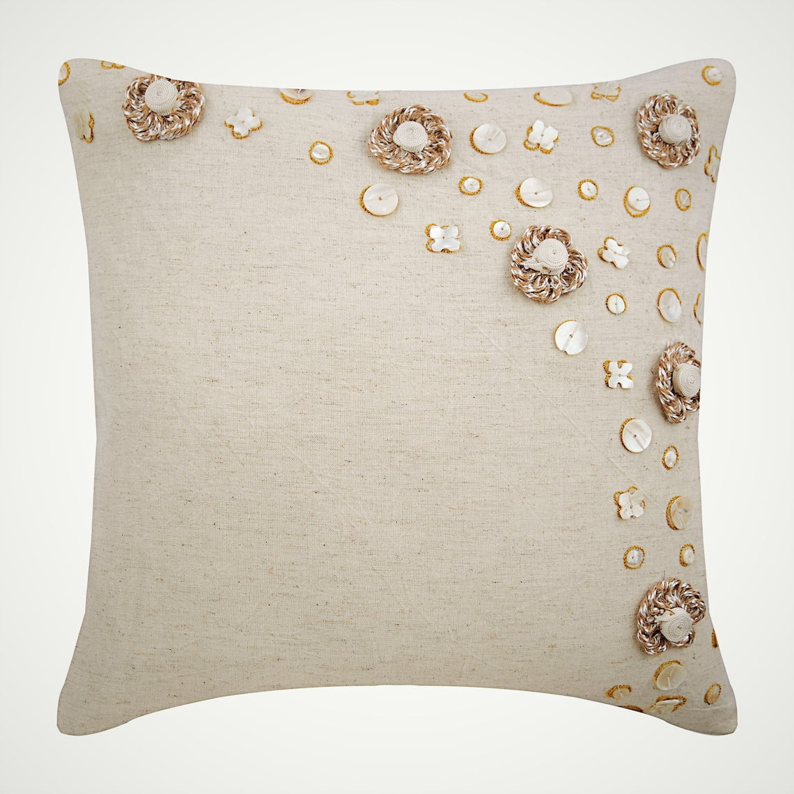 Euro Pillow Shams, Natural Beige Euro Sham Covers 26x26 inch (65x65 cm ...