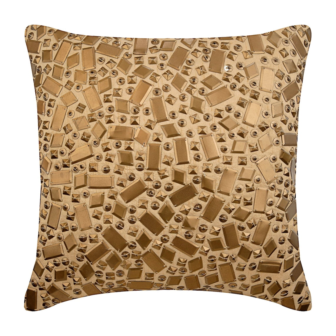 Euro Pillows, Beige Euro Pillow Covers 26x26 inch (65x65 cm), Silk ...