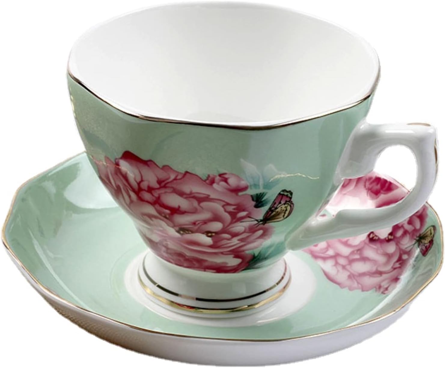 Euro Retro Bone China Coffee Cup Sets Ceramic Porcelain Tea Cup Set ...