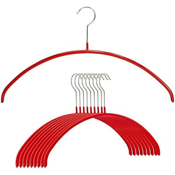 Euro Series Light Thin Non-Slip Space Saving Clothes Hanger Style 40/P ...