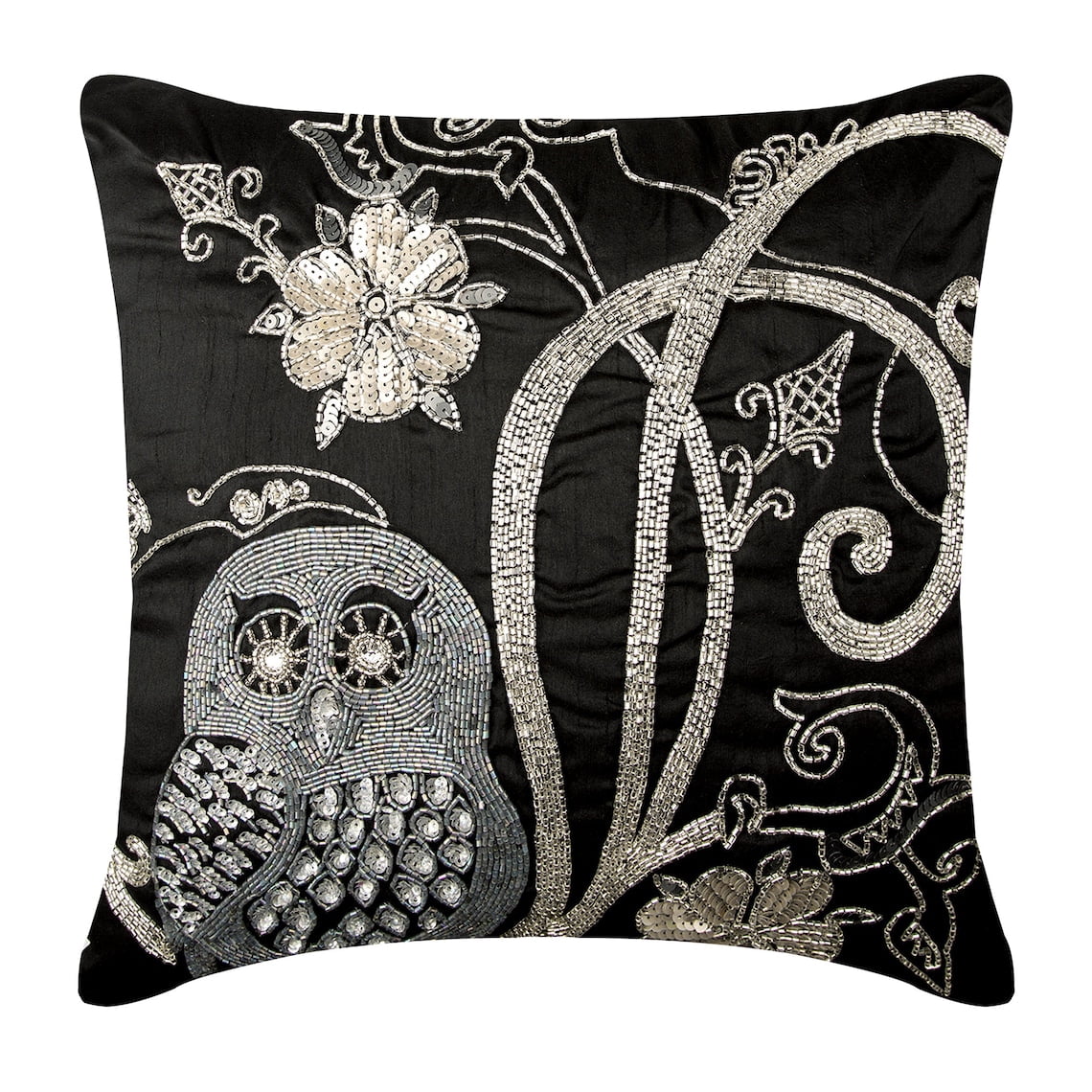 Euro Sham, Decorative Black Euro Pillowcases 26x26 inch (65x65 cm ...