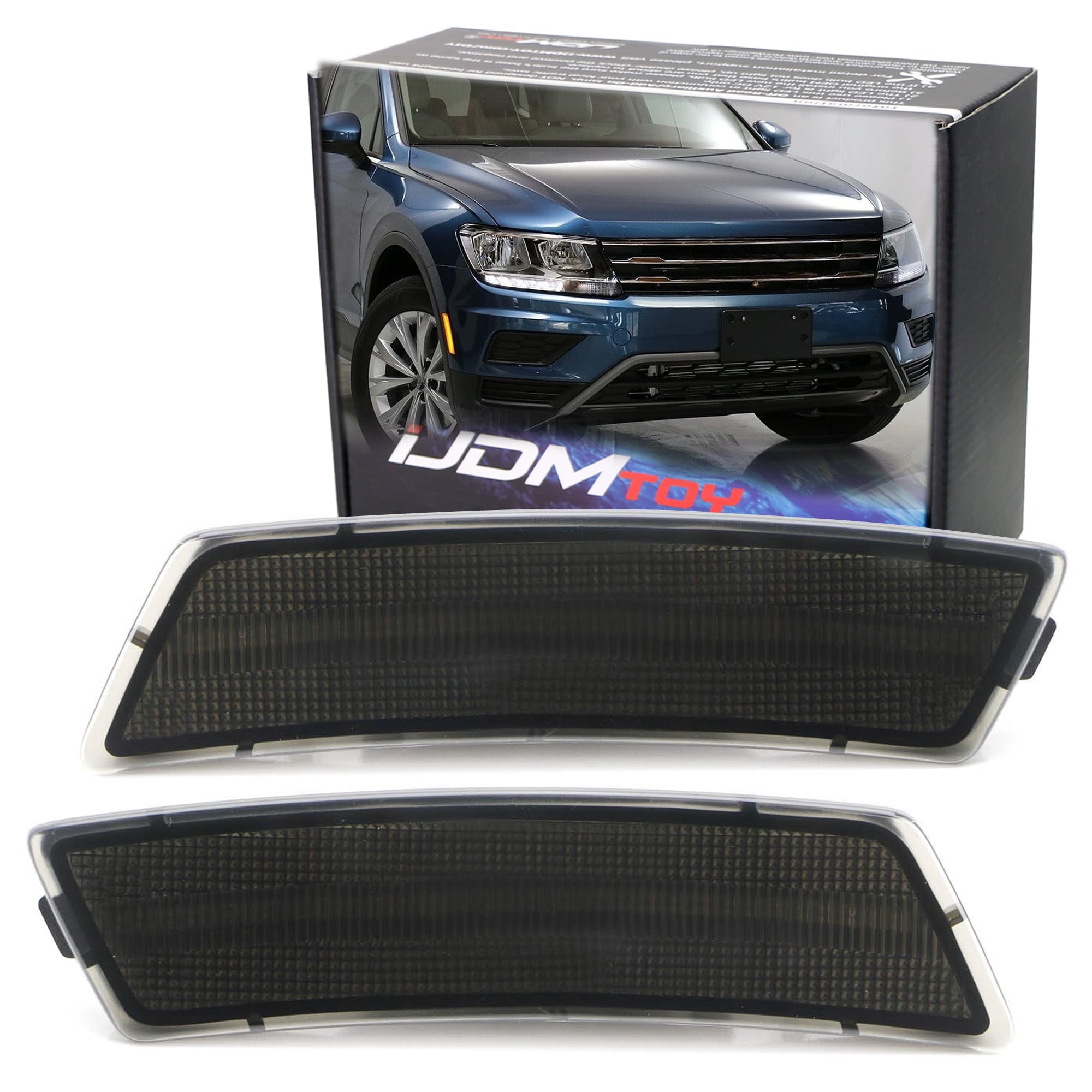 Euro Smoked Lens Amber Full LED Front Side Marker Light Kit For ...