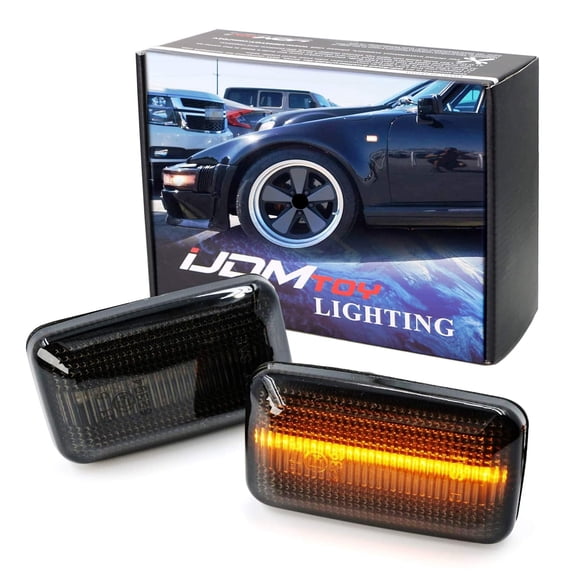 Euro Smoked Lens Amber Full LED Sequential Blink Front Fender Side ...