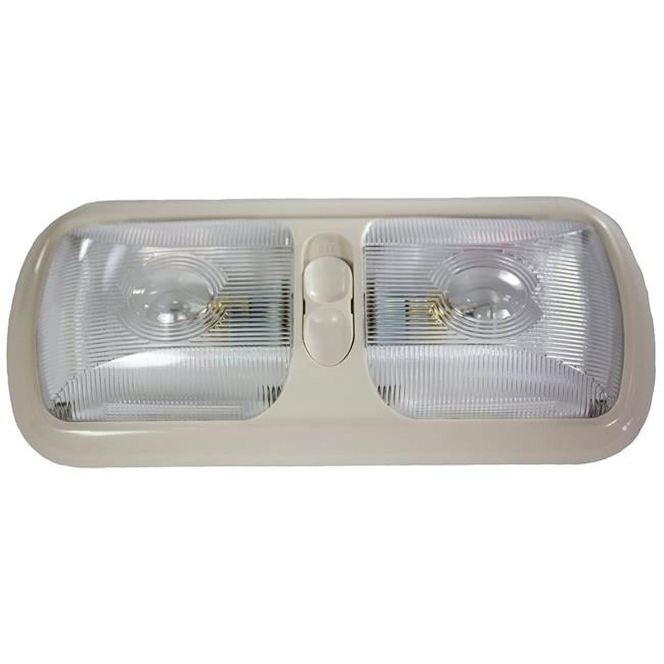 Euro Style Double Light with Optical Lens & Colonial White Base ...