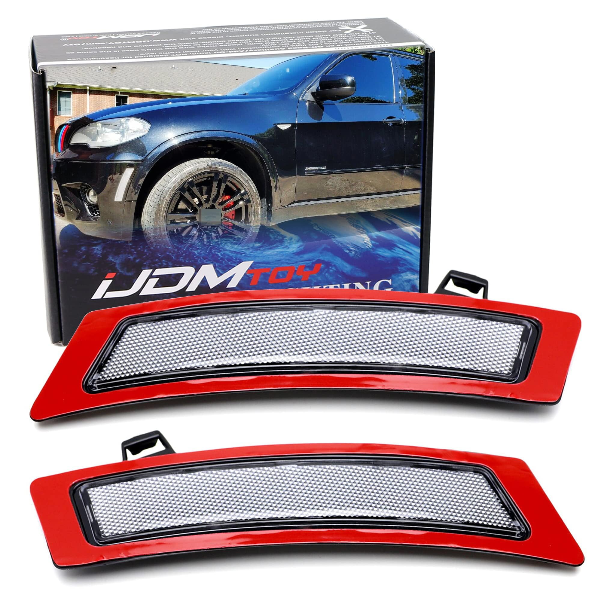 Euro White/Clear Lens Front Bumper Side Markers For 2011-2013 BMW E70 ...