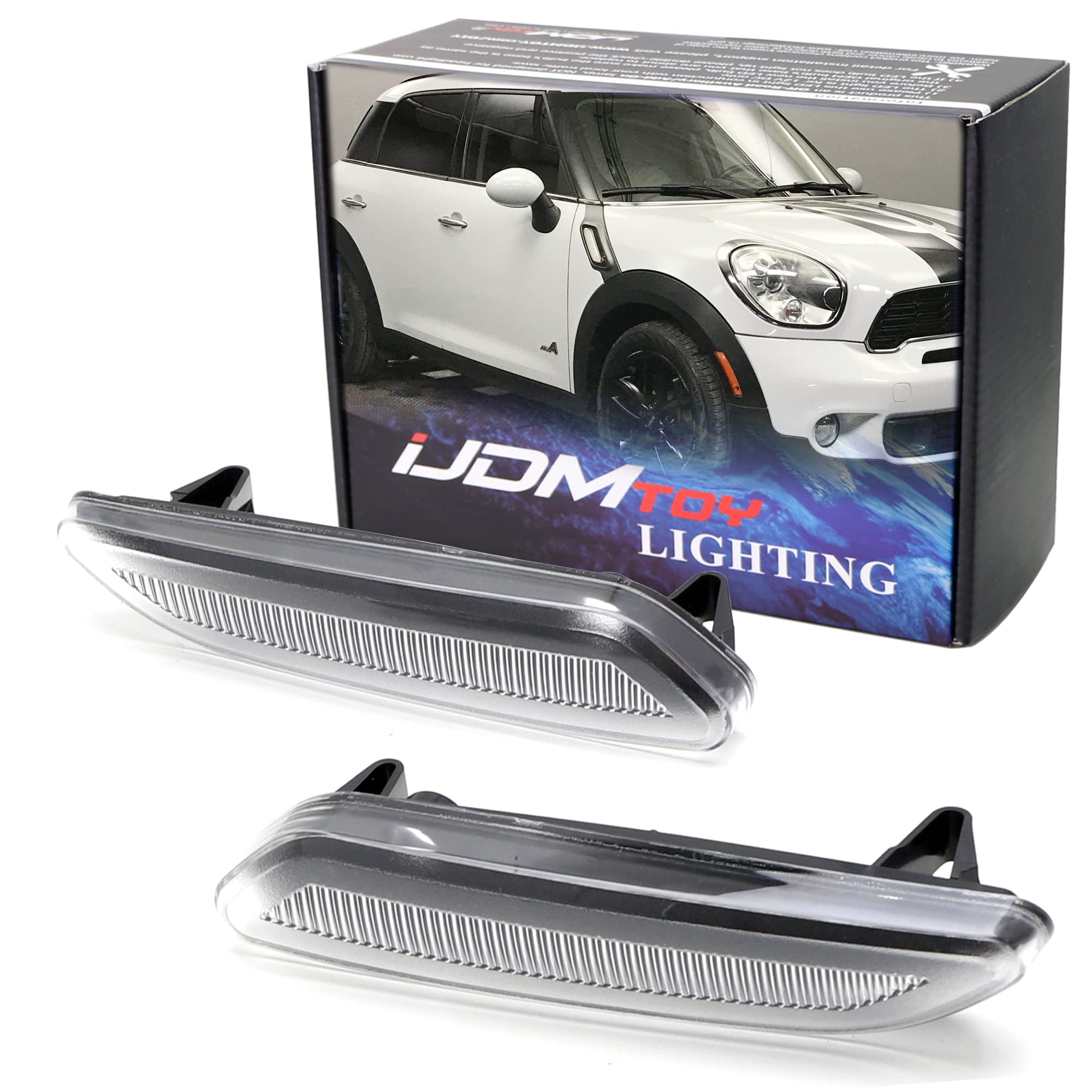 Euro White/Clear Lens Front Fender Side Marker Blinker Light Housing ...