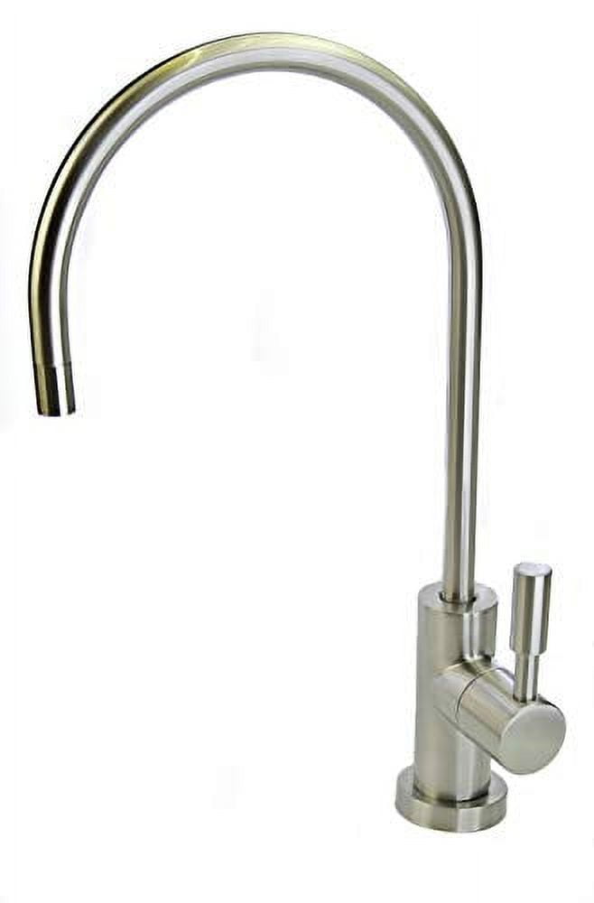 Euro-luxury RO Faucet 1/4"- Brushed Nickel Finish. Fits all water ...