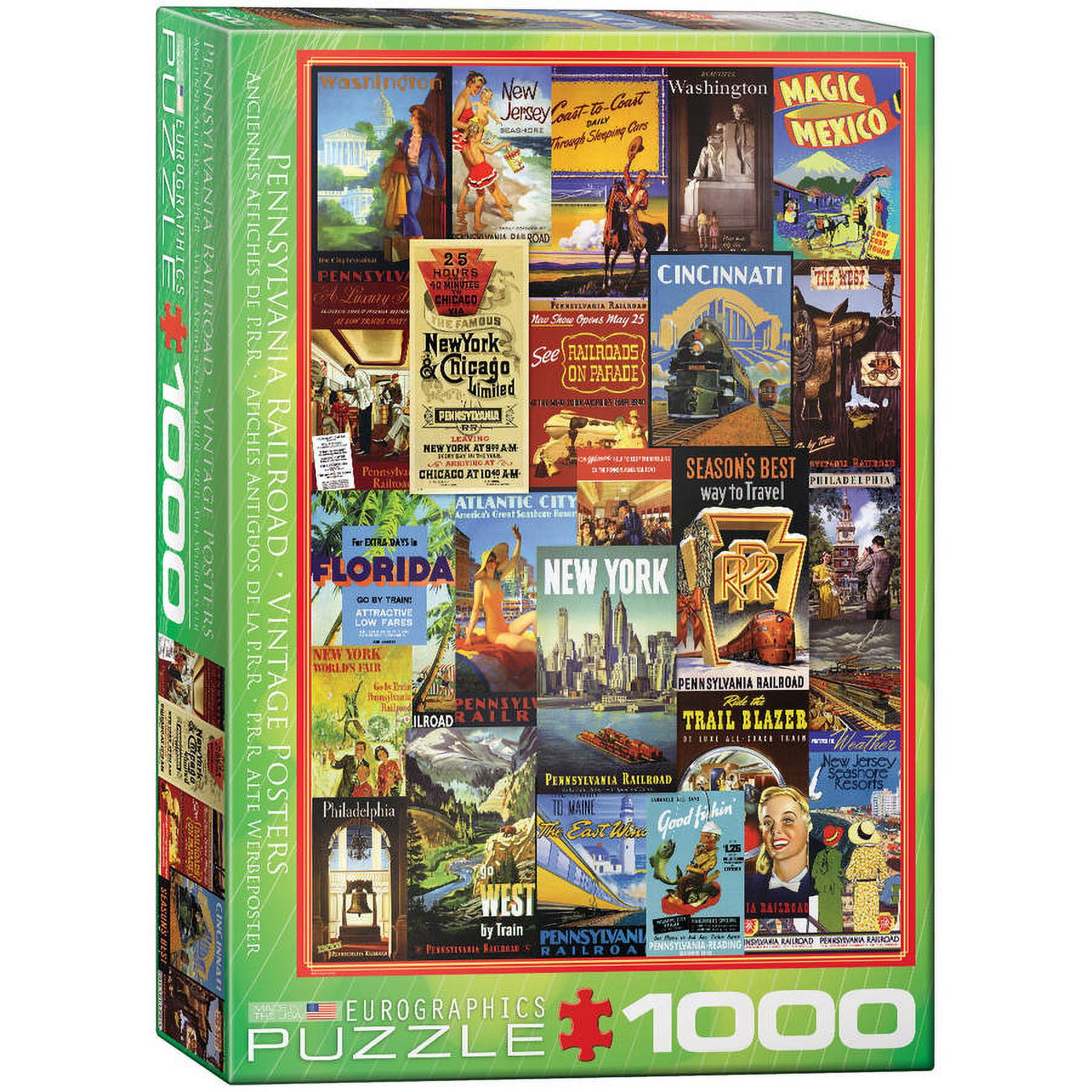 EuroGraphics Pennsylvania Railroad (1000 Piece) Puzzle, Model: 6000 ...