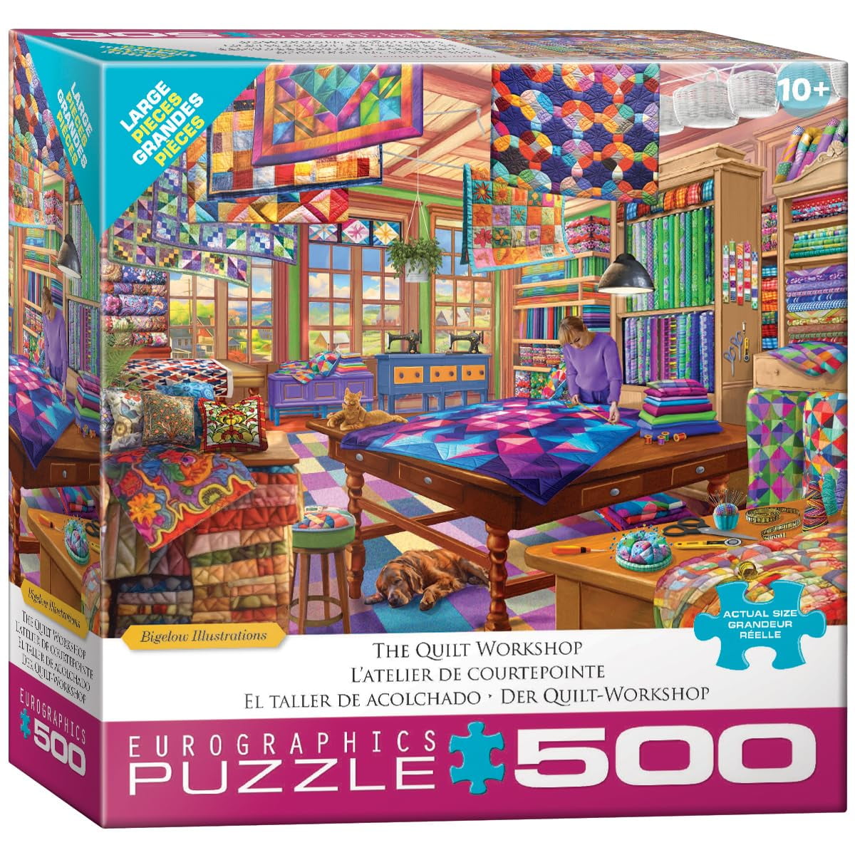 EuroGraphics Quilt Workshop Jigsaw Puzzle - Walmart.com
