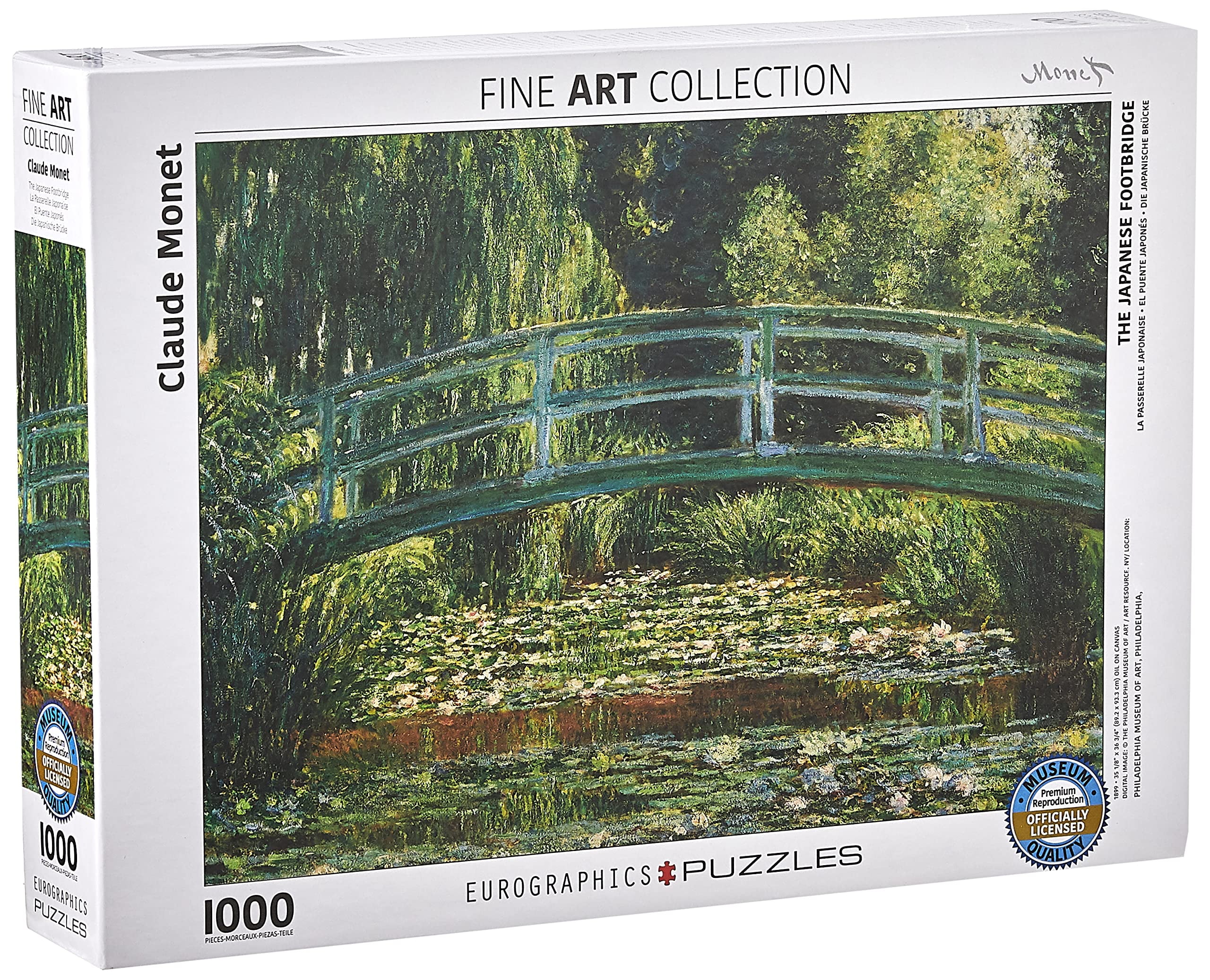 EuroGraphics The Japanese Footbridge by Claude Monet (1000 Piece ...