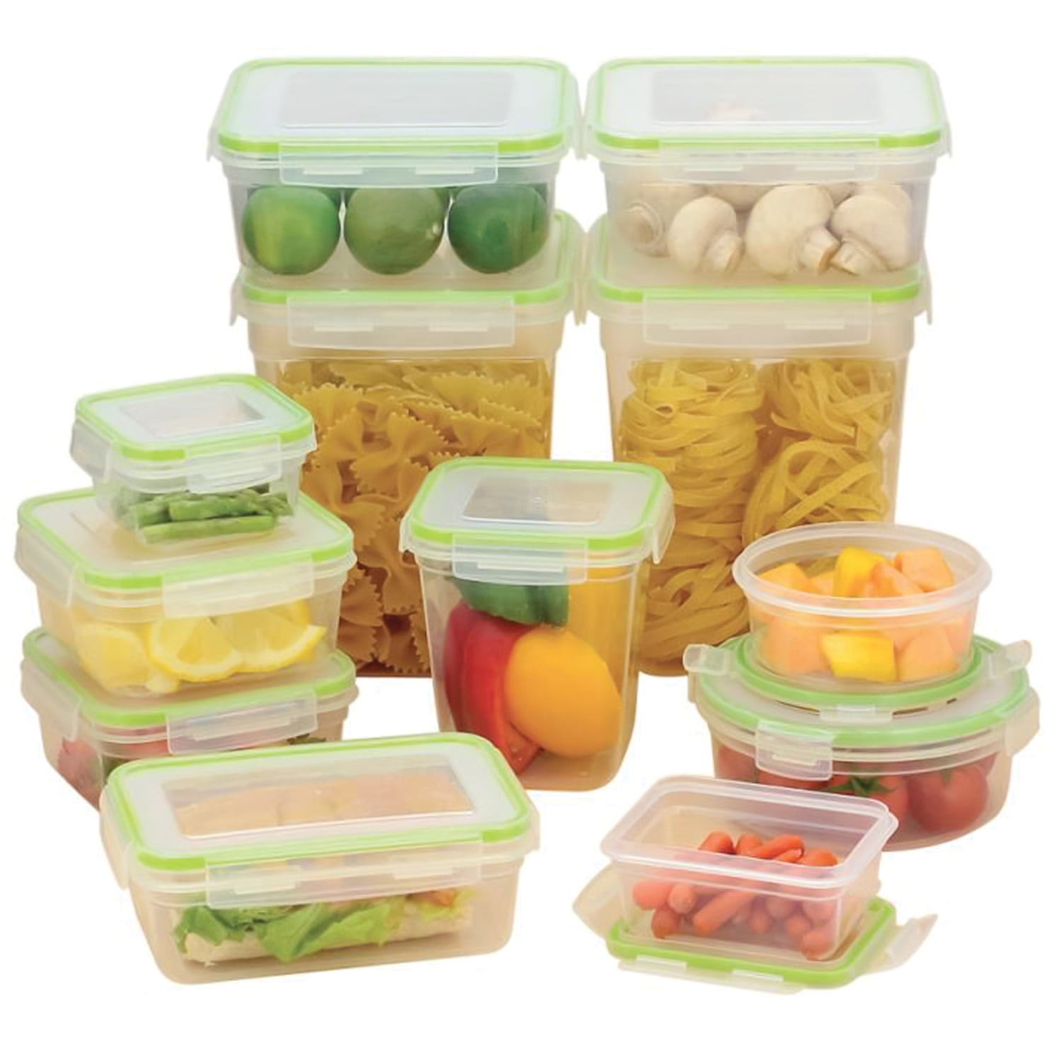 EuroHome 22-Piece Click-and-Lock Storage Container Set, CL468 - Walmart.com