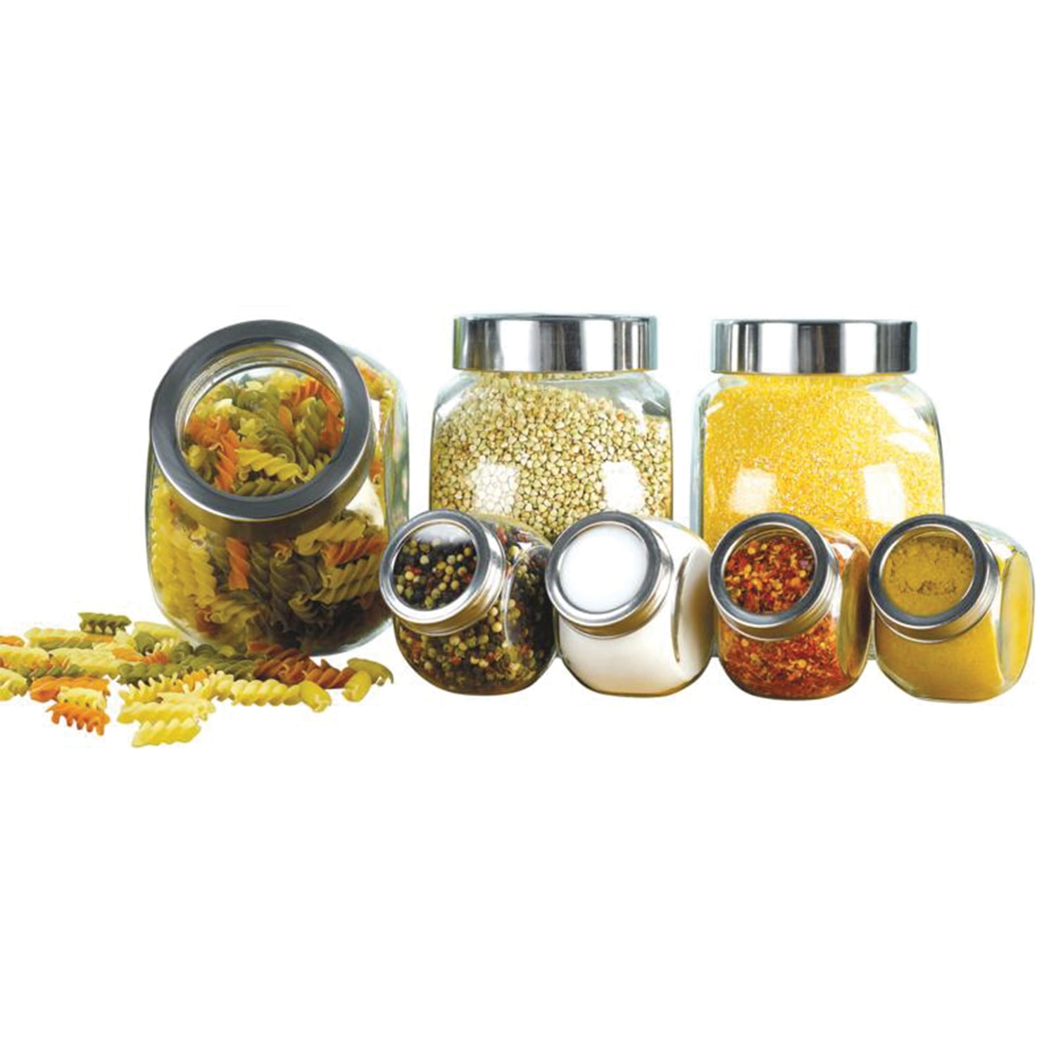 EuroHome Glass Kitchen Storage Set - 7-Piece, qt. Capacity - Walmart.com