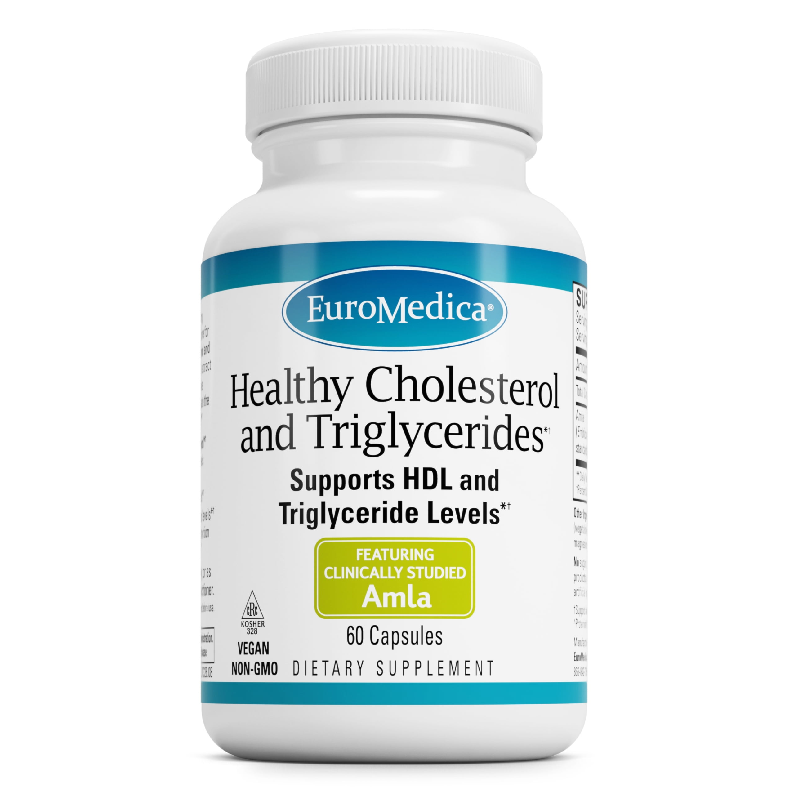 EuroMedica Healthy Cholesterol and Triglycerides - 60 Capsules ...