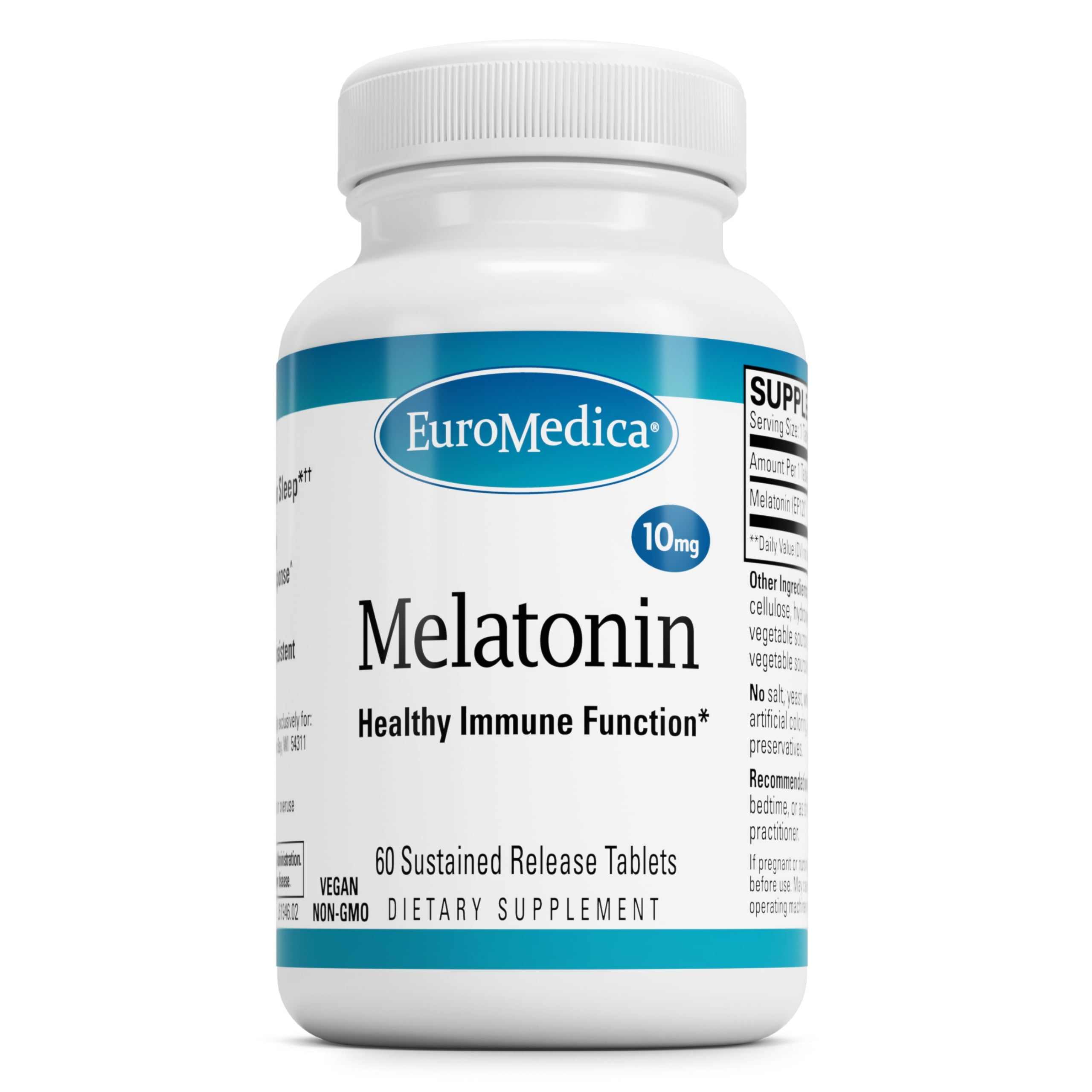 EuroMedica Melatonin - 60 Sustained Release Tablets - Walmart.com