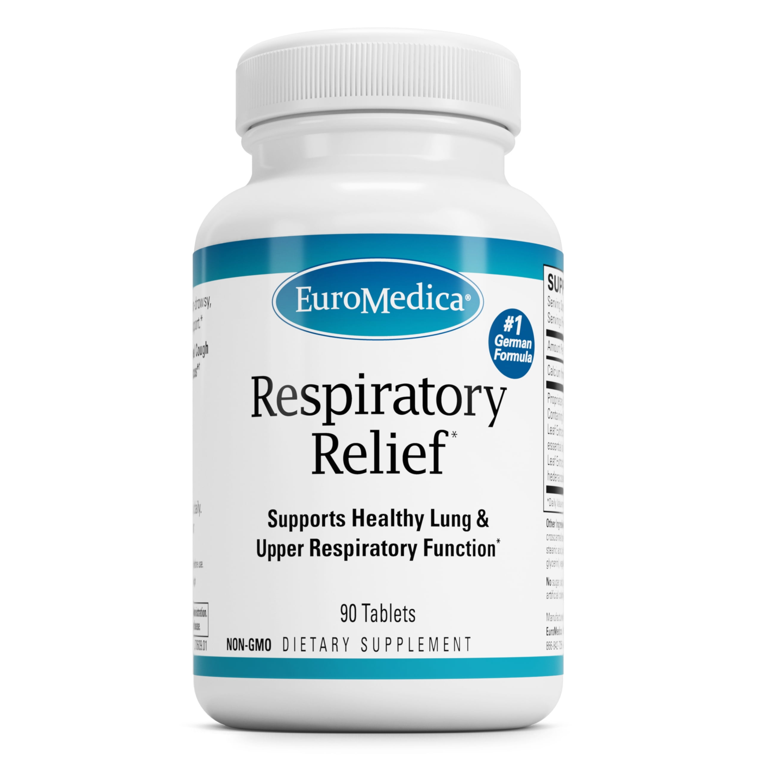 EuroMedica Respiratory Relief - 90 Tablets - Walmart.com