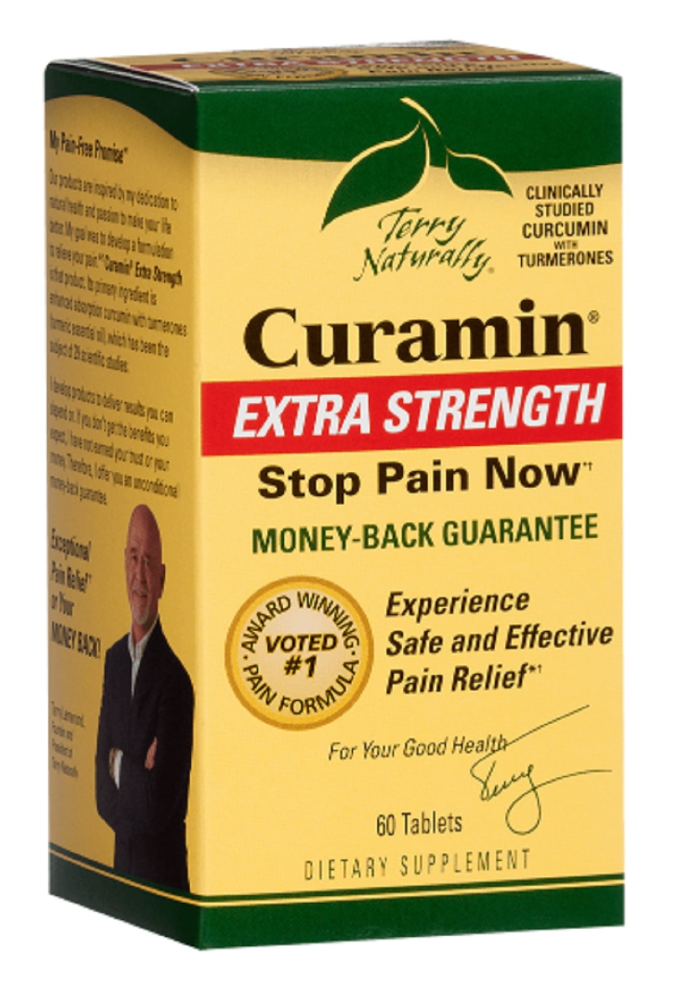 Terry Naturally Curamin Extra Strength, Safe and Powerful Pain Relief ...