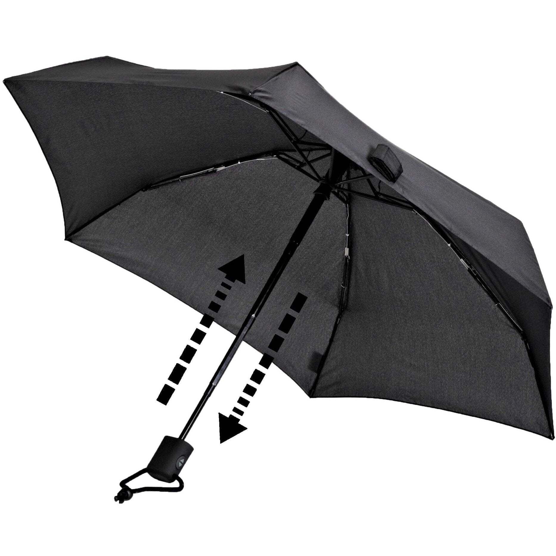 EuroSchirm ESC-06748 Dainty Automatic Umbrella, Black - Walmart.com