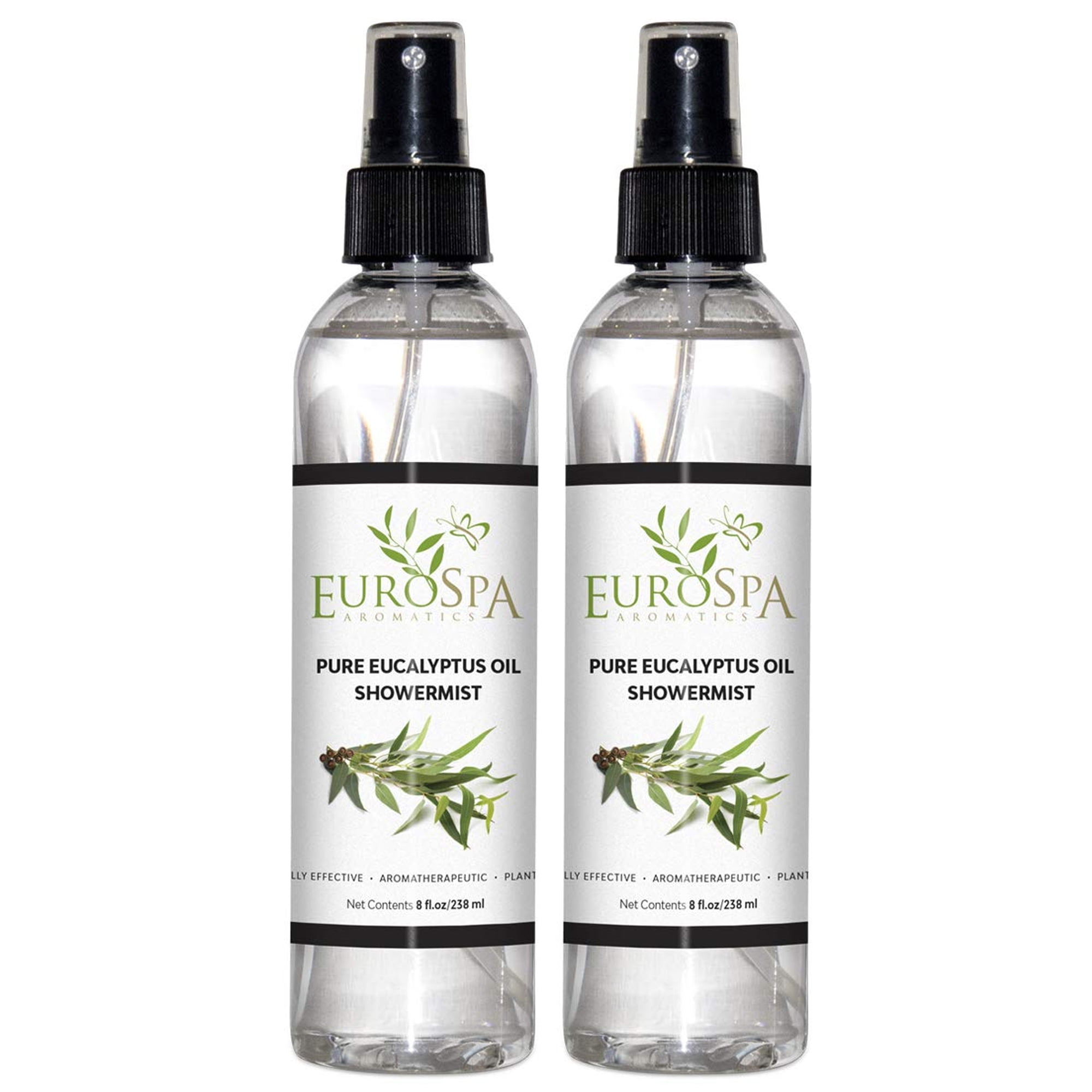 EuroSpa Aromatics Pure Eucalyptus Oil Shower Mist Spray Aromatherapy 8 ...