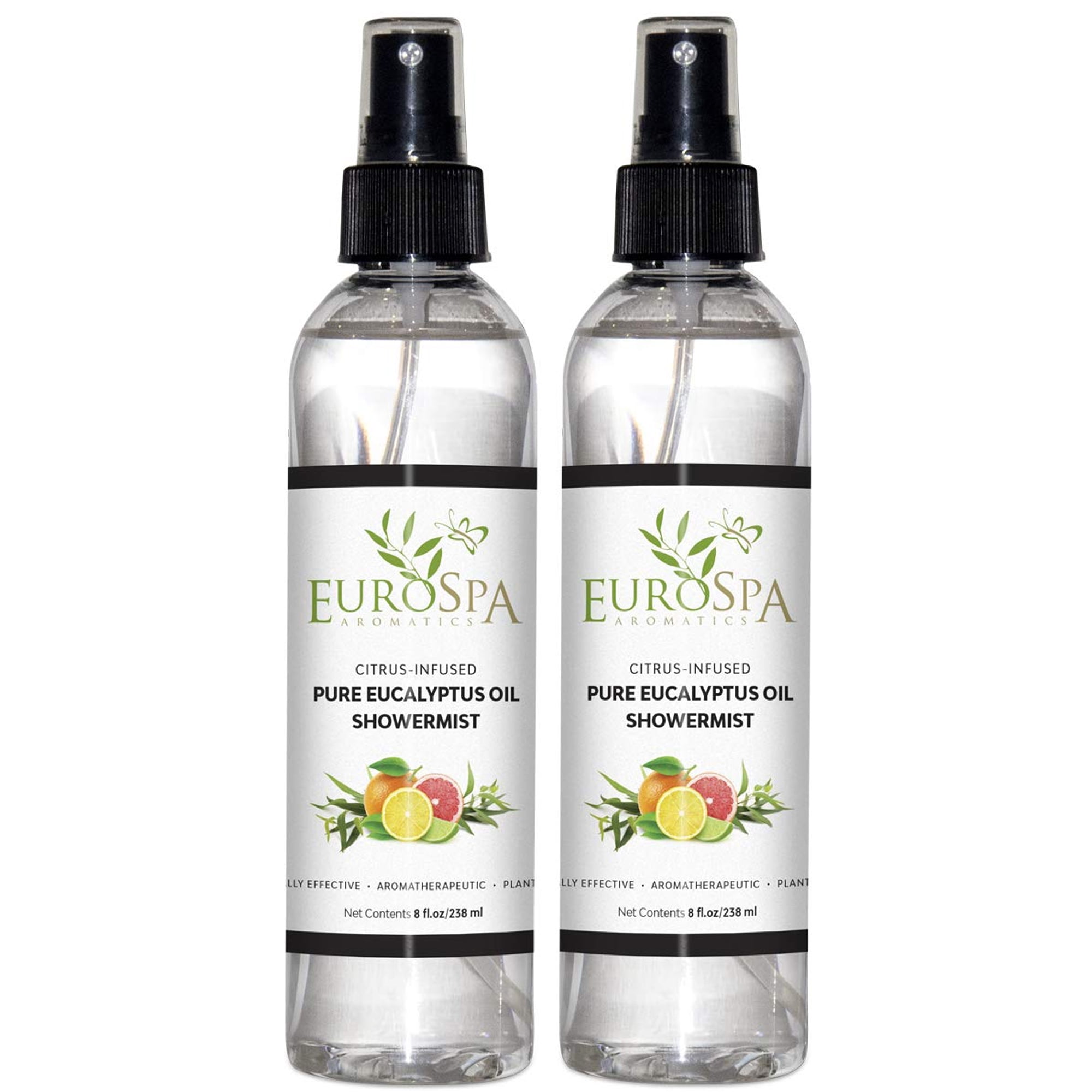 EuroSpa Aromatics Pure Eucalyptus Oil Shower Mist Spray Aromatherapy 8 ...