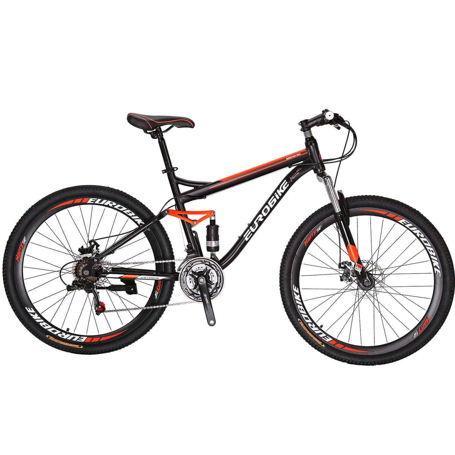 Eurobike S7 27.5 inch Adult Mountain Bike Bicycle Shimano 21 Speed Full Suspension Bikes Men ...