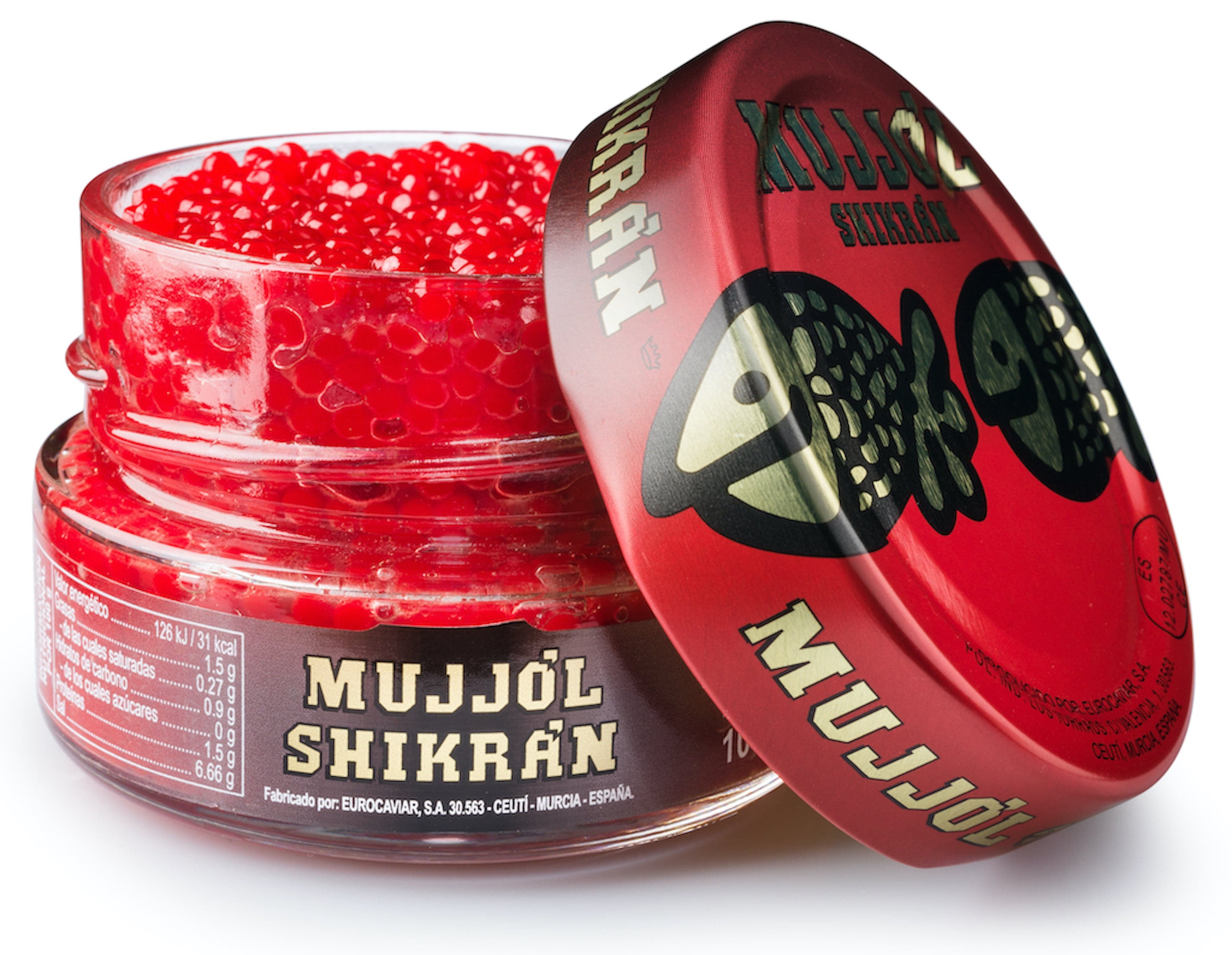 Eurocaviar - Shikran - Mullet Roe Caviar Pearls Red, 3.52 oz [100 g ...