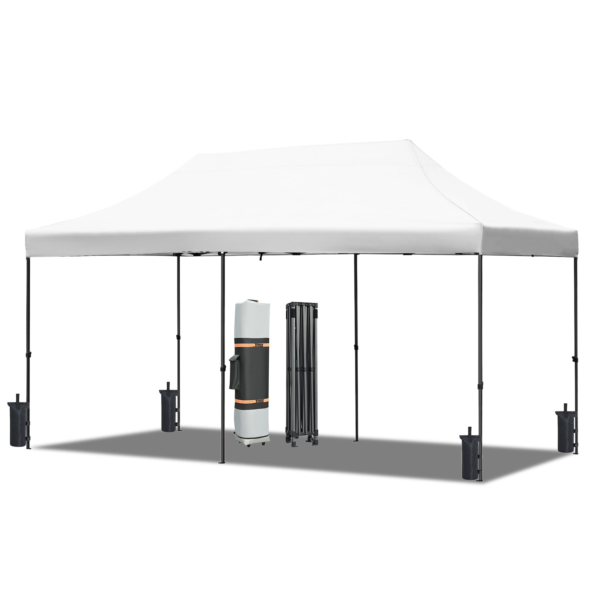 Euroco 10x20 Pop Up Canopy Tent with 6 Sidewalls, Heavy Duty Party Tent ...