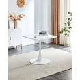 Euroco 23.6" Small Dinning Table for 2 ,Mid-Century Tulip Table with ...