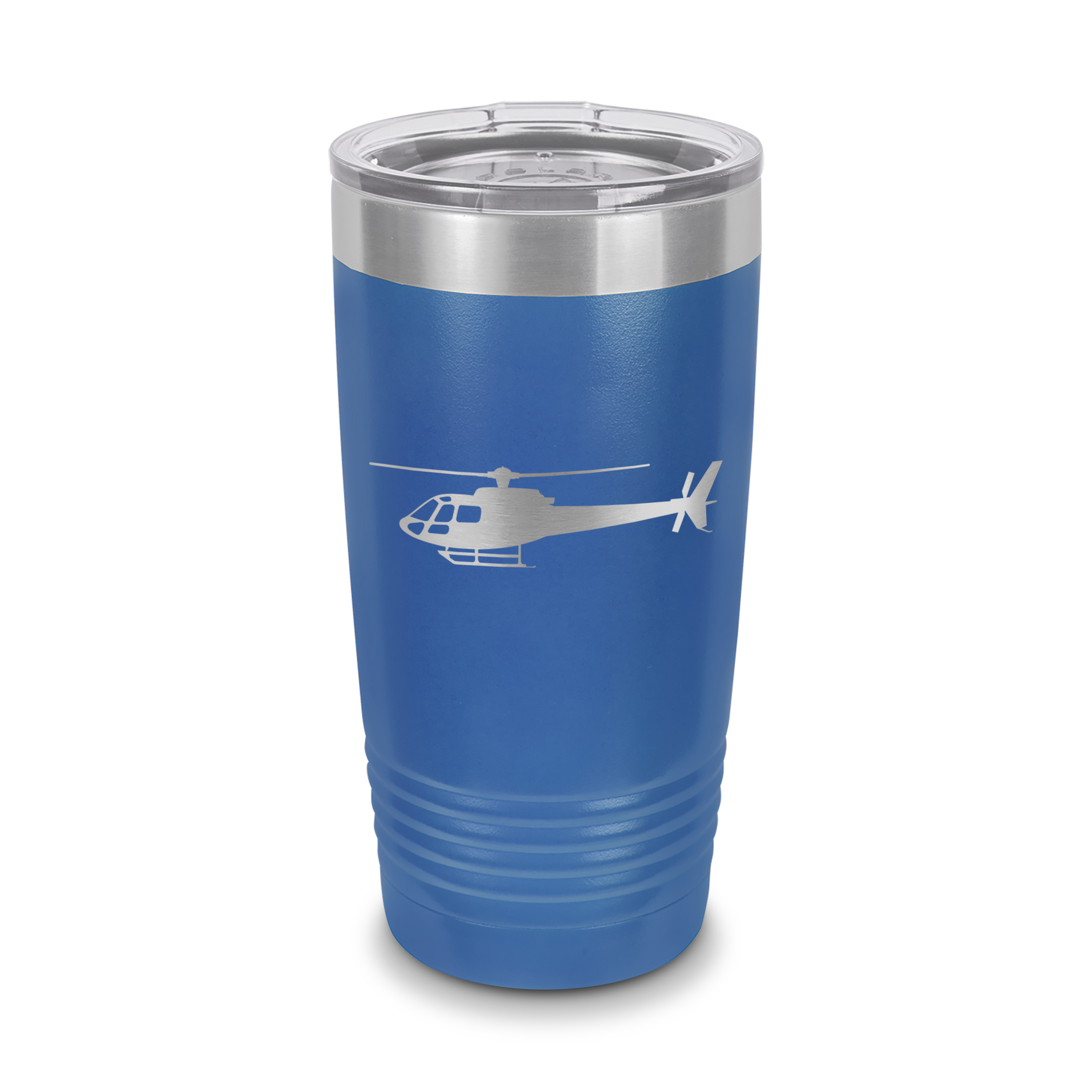 Eurocopter AS350 Tumbler 20 oz - Laser Engraved w/ Clear Lid ...