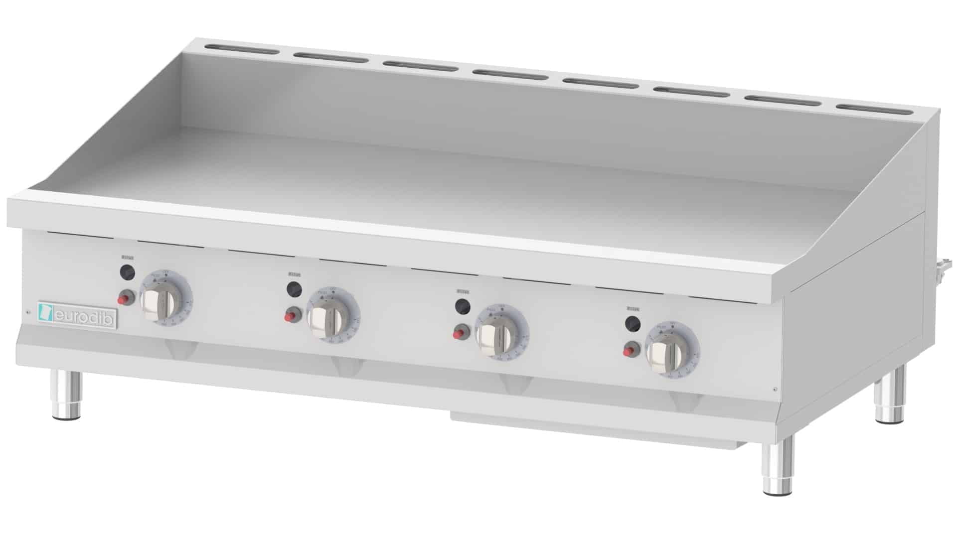 Eurodib 48'' Natural Gas Griddle W/thermostat, 3/4'' Smooth Surface ...