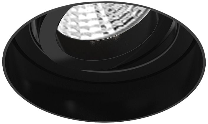 Eurofase Amigo 3" Black 15 Watt LED Round Trimless Gimbal Downlight - Walmart.com