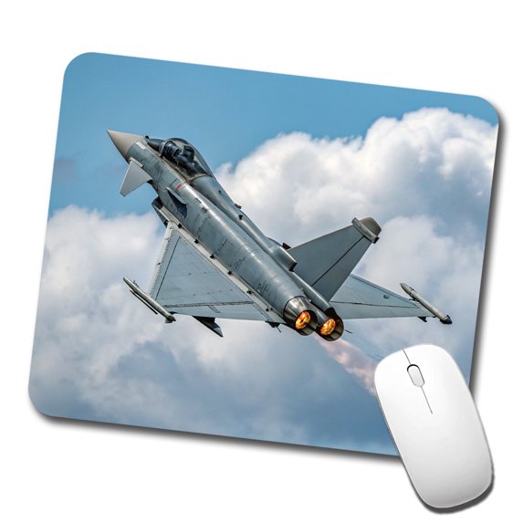 Eurofighter Typhoon Fighter Jet Plane Mouse Pad Low Profile Gaming Mat ...