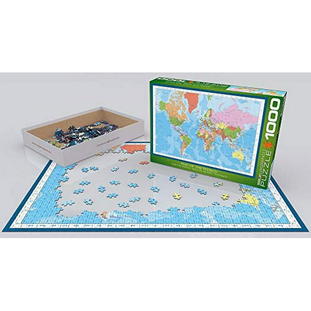 Eurographics Modern Map of The World Puzzle (1000-Pieces) - Walmart.com