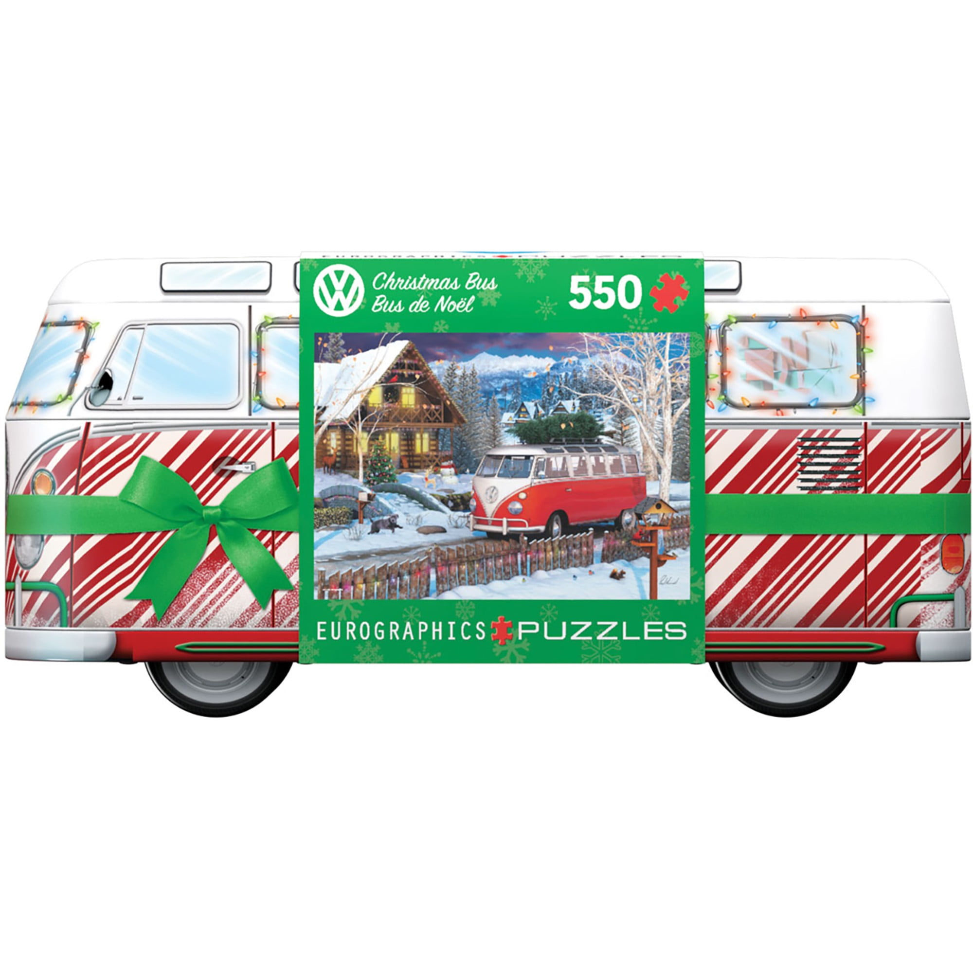 Eurographics: Puzzle Tin: VW Christmas Bus - 550 Piece Jigsaw ...