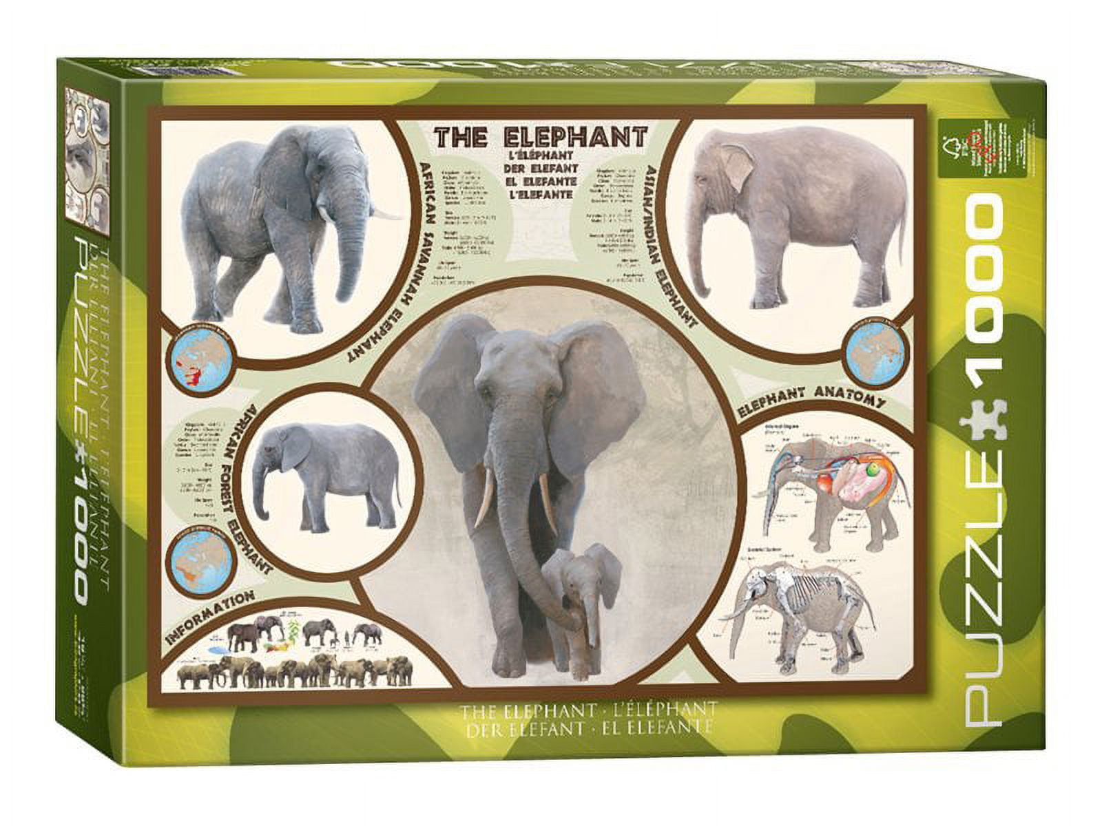 EurographicsPuzzles - The Elephant - jigsaw puzzle - 1000 pieces ...
