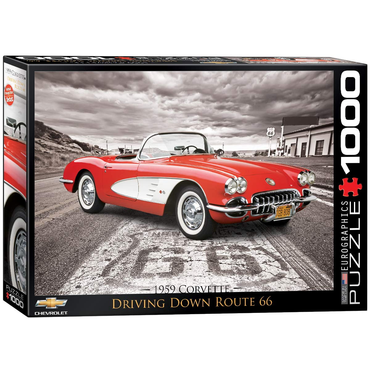 Eurographicspuzzles - 1959 Corvette - Jigsaw Puzzle - 1000 Pieces ...