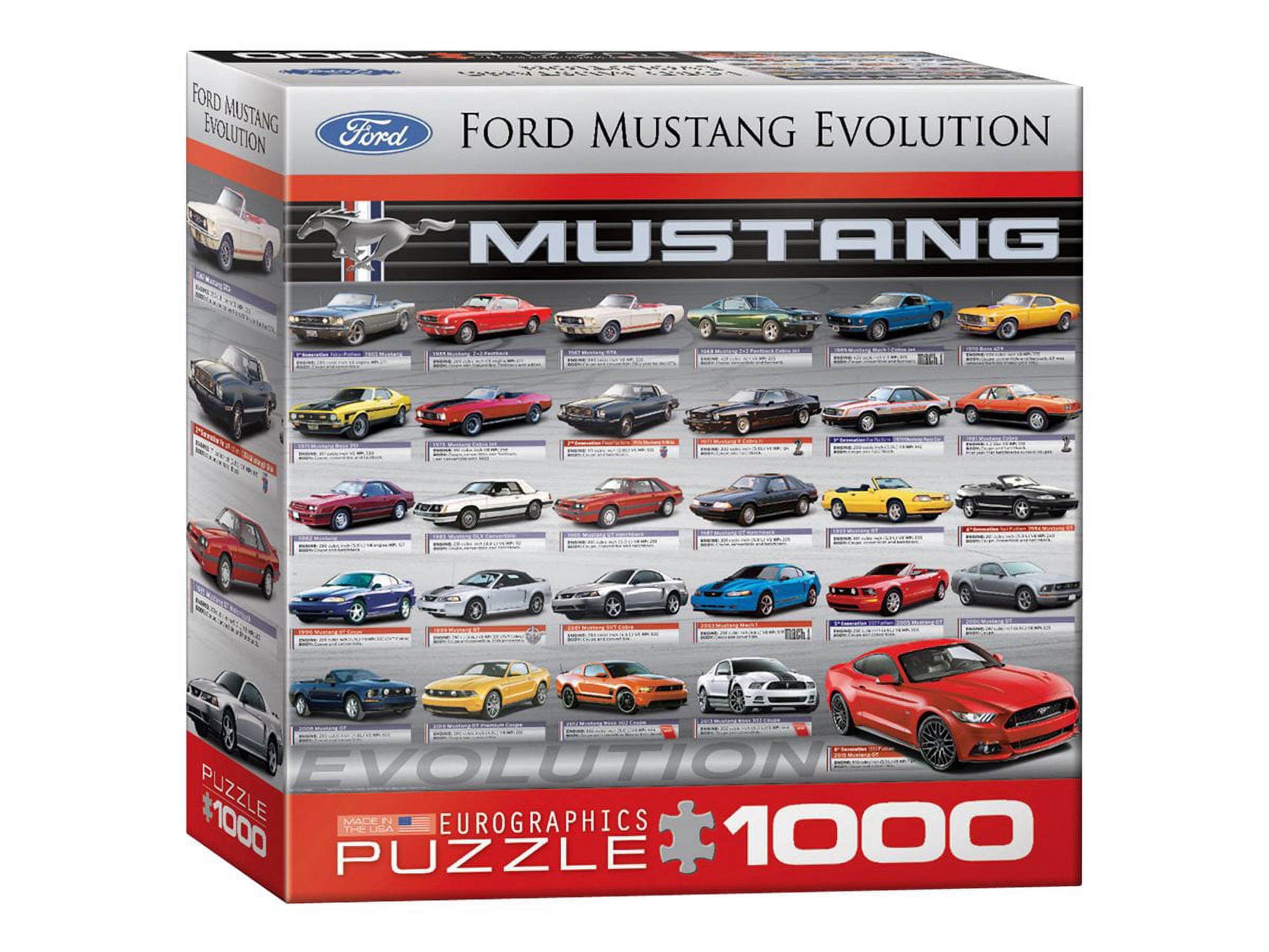 Eurographicspuzzles - Ford Mustang Evolution 50Th Ls - Jigsaw Puzzle ...