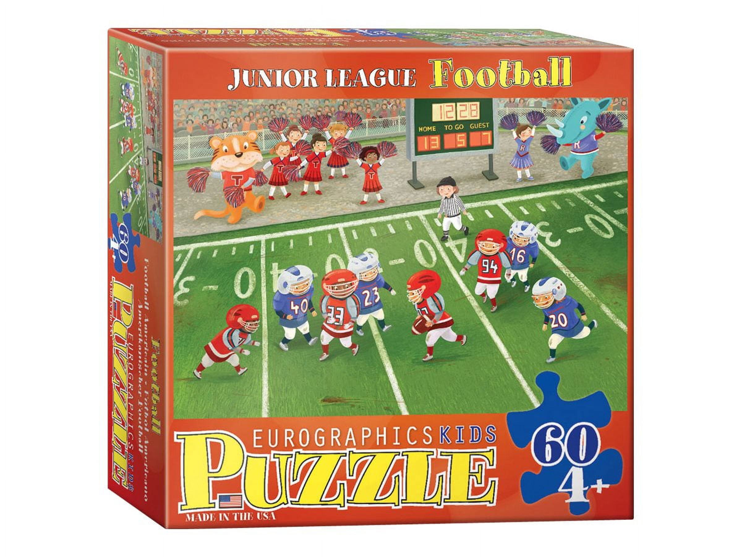 Eurographicspuzzles - Junior League Football - Jigsaw Puzzle - 60 ...