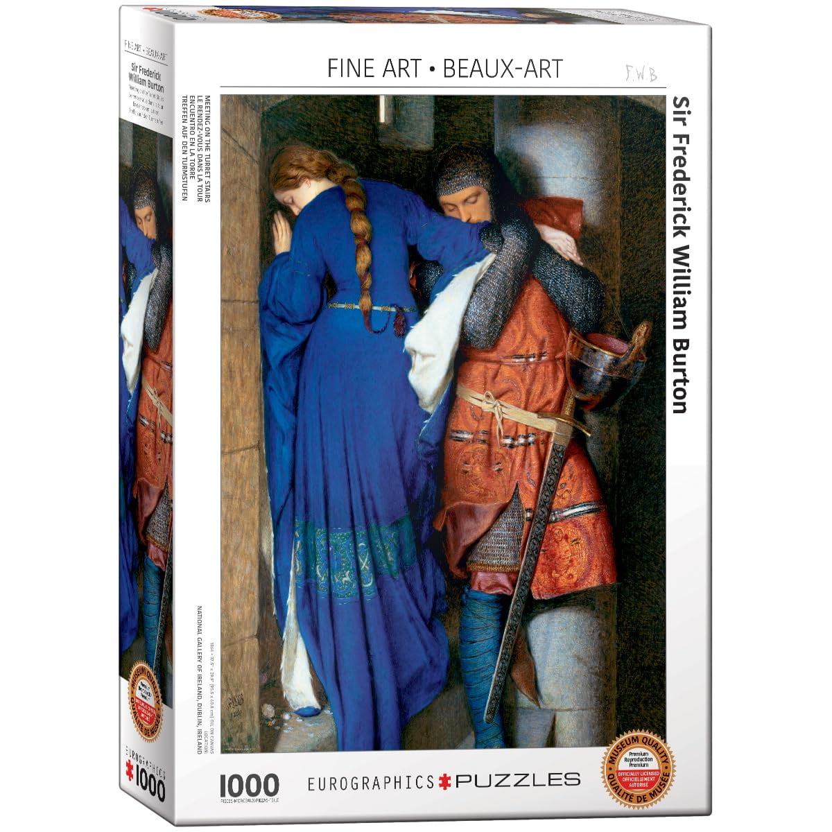 Eurographicspuzzles - Meeting On The Turret Stairs - Jigsaw Puzzle ...