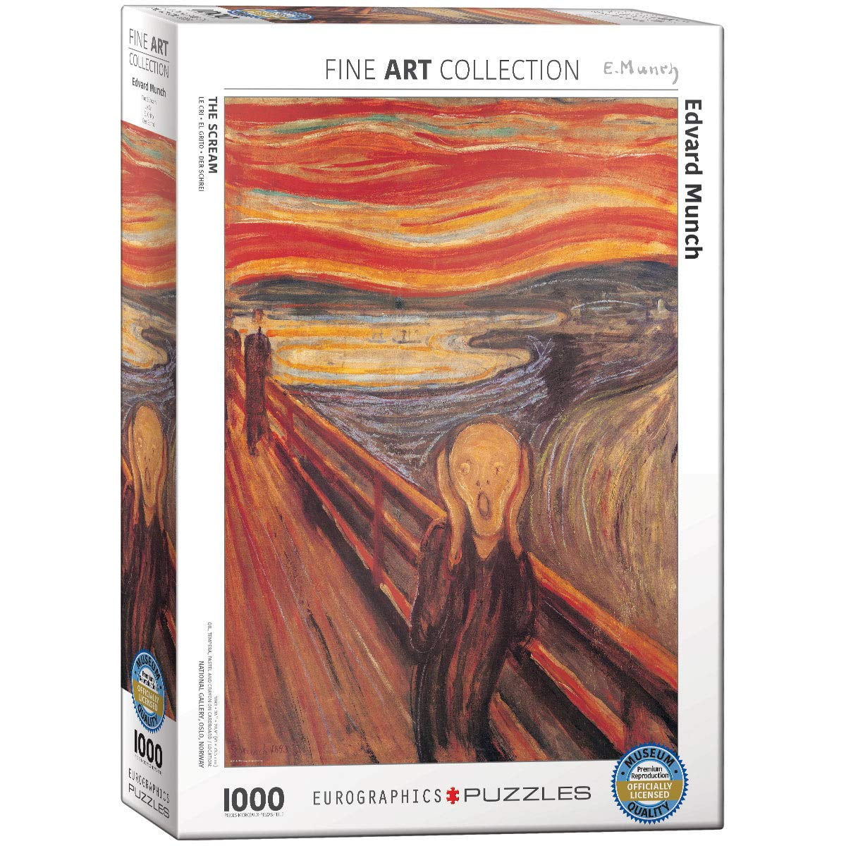 EuroGraphics The Scream by Edvard Munch Jigsaw Puzzle 1000 Piece ...