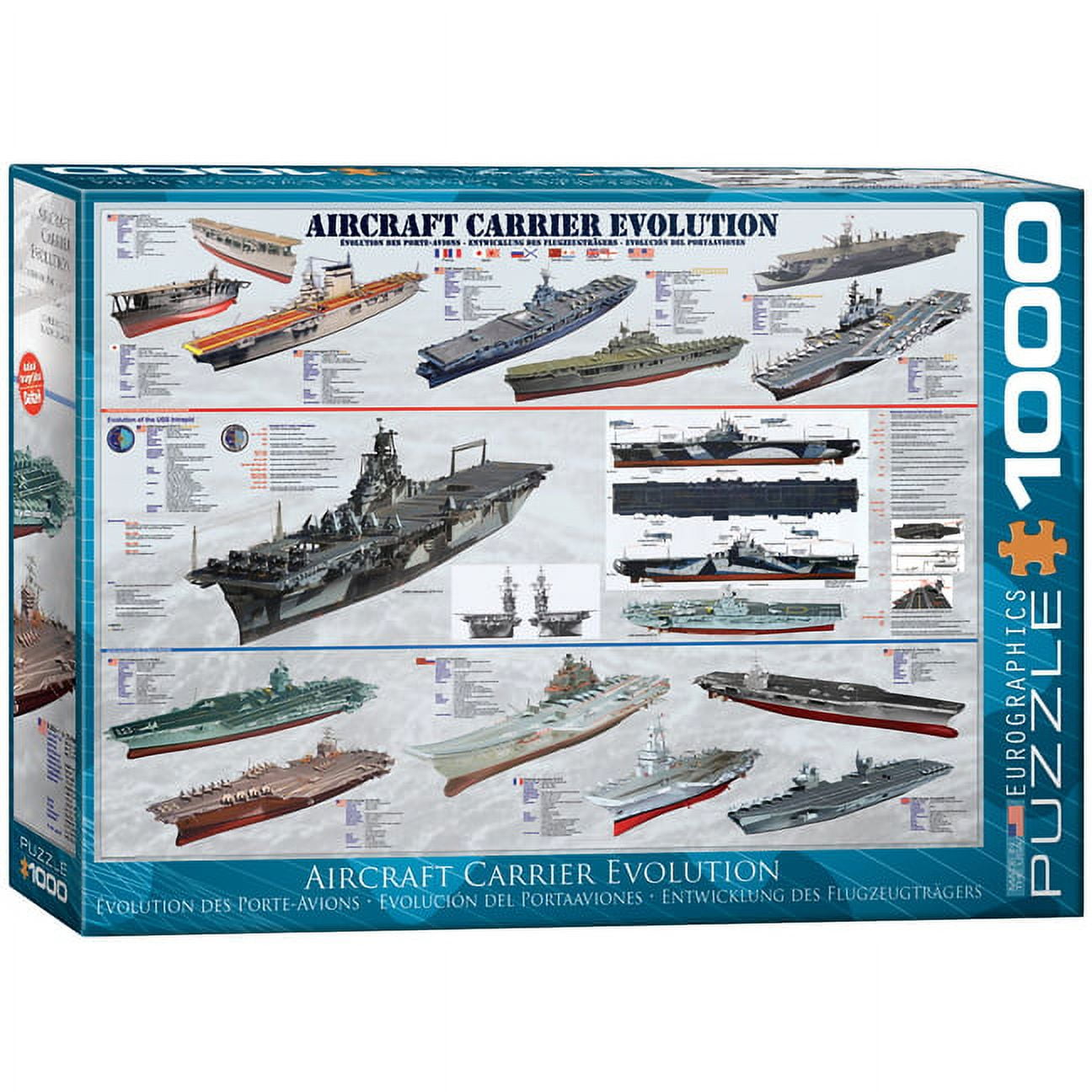Eurographicspuzzles Transportation & Aviation - Aircraft Carrier ...