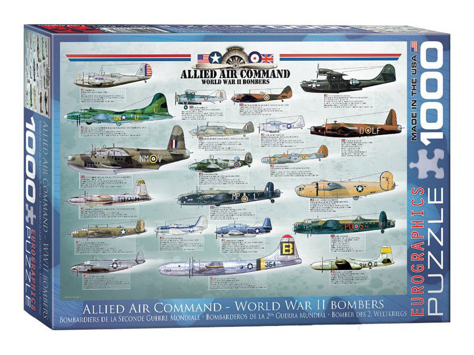 Eurographicspuzzles Transportation & Aviation - Allied Air Command Wwii ...