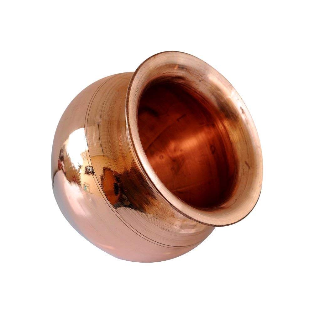 Eurohaus Copper Vessel Kalash Tambya Lota for Pooja Small - Walmart.com