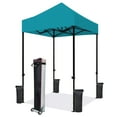 Euromax 5x5 Pop up Canopy Outdoor Heavy Duty Tent,Teal - Walmart.com